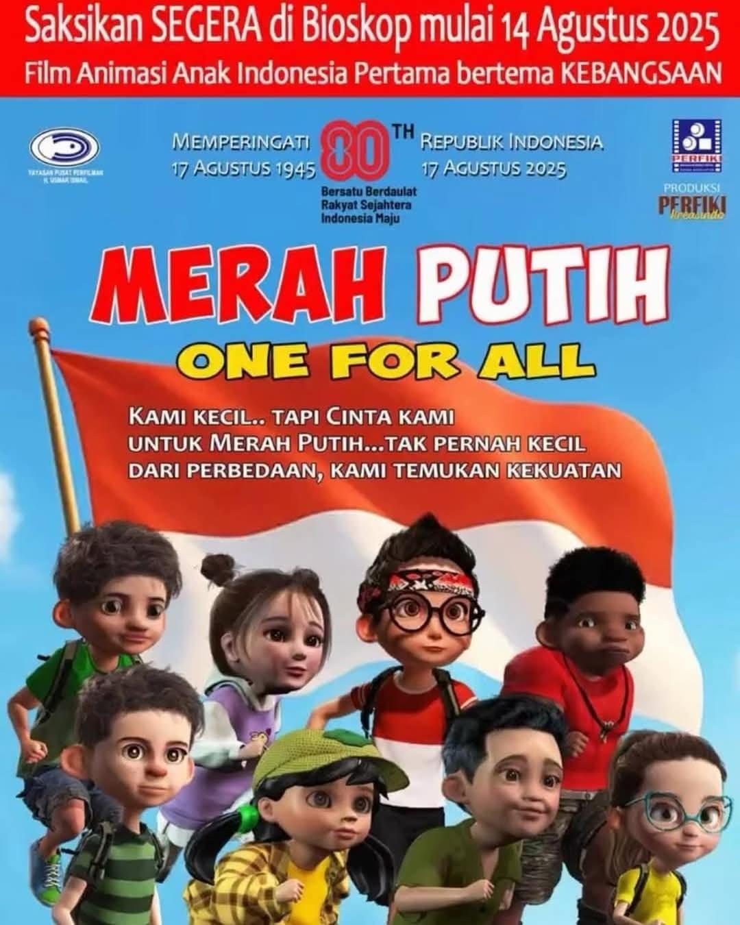 Soroti Judul Film Nasionalisme Merah Putih One for All, Ini Kata Badan Bahasa