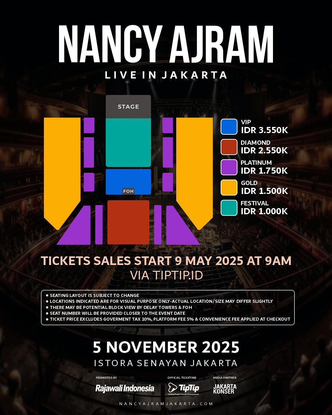 Queen Of Arab Pop, Nancy Ajram Gelar Konser di Indonesia, Segini Harga Tiketnya