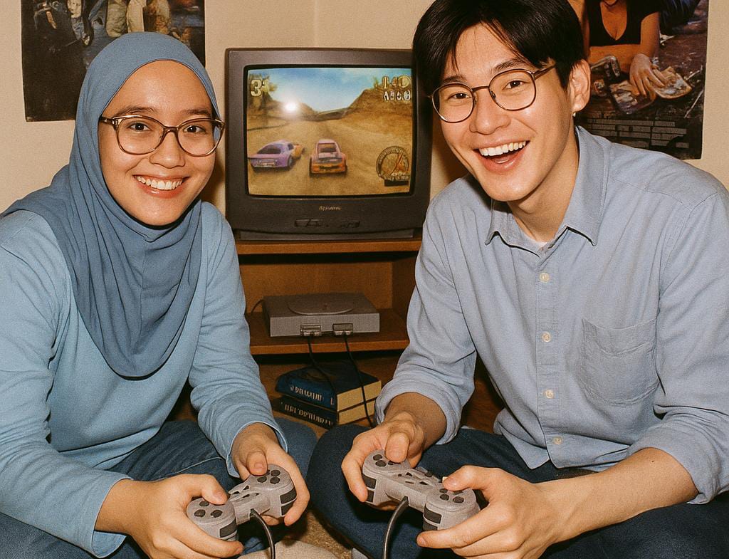 Tren AI Viral: Ubah Foto Main PlayStation Bareng Idola Bergaya 90-an ...